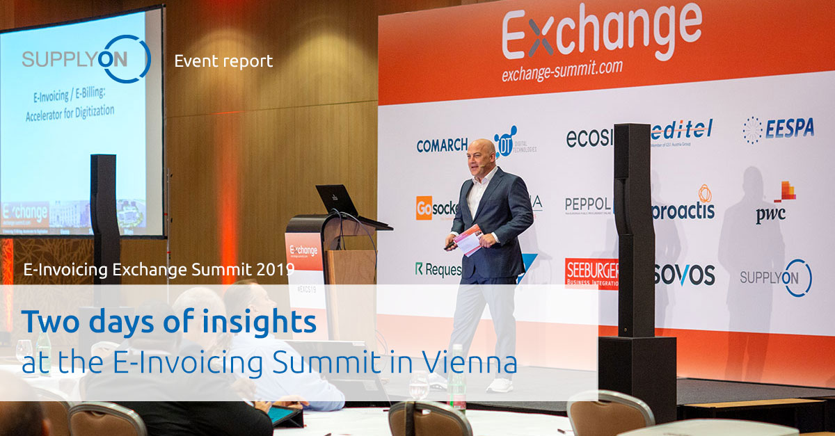 Two days of e-invoicing insights in Vienna - SupplyOn