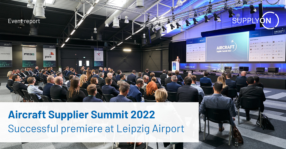Aircraft Supplier Summit 2022: successful premiere at Leipzig Airport ...