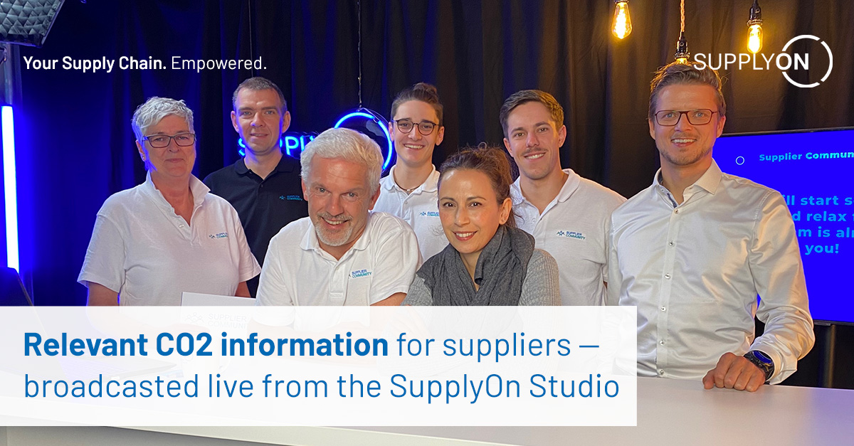 Supplier Community Event: relevant CO2 information for suppliers — for ...