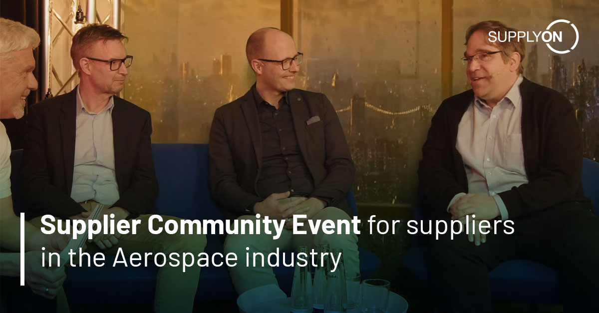 The first Supplier Community Event for suppliers in the Aerospace ...
