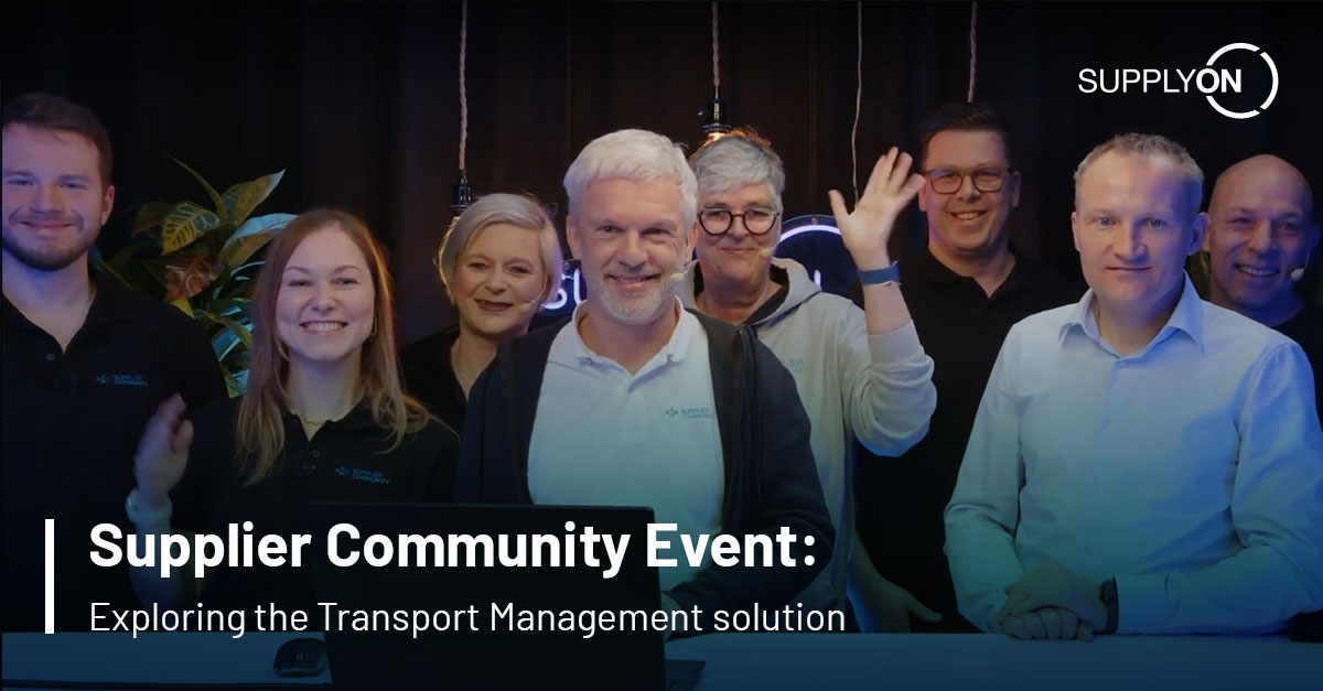 Supplier Community Event: Customer voices and supplier feedback on ...