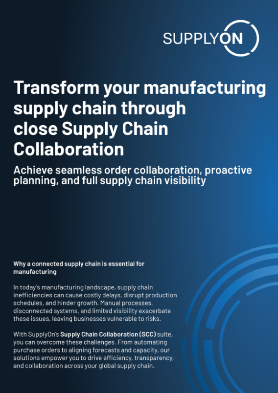 Factsheet Supply Chain Collaboration - SupplyOn